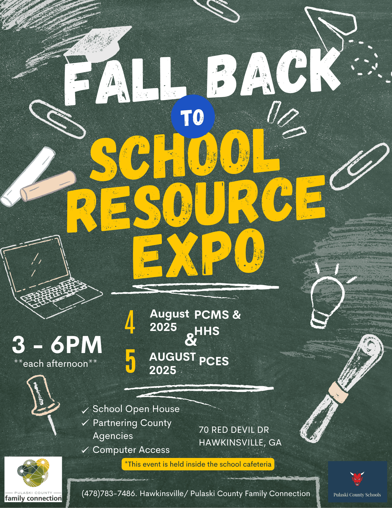 Fall Back to School Resource Expo August 4, 2025 - PCMS and HHS ...